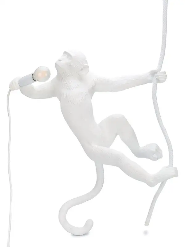 SELETTI Monkey With Rope Lamp