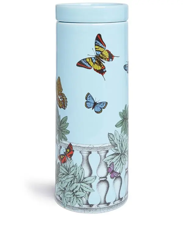 FORNASETTI Tall Nel Mentre Scented Candle - Blue