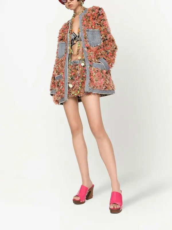Dolce & Gabbana Textured Jacquard Miniskirt