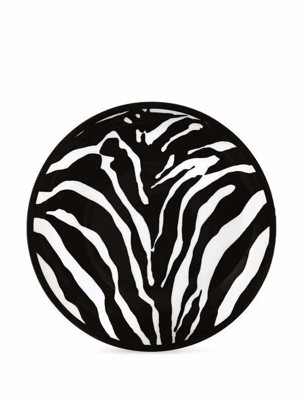 Dolce & Gabbana Zebra-print Porcelain Soup Plates