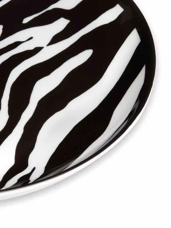Dolce & Gabbana Zebra-print Porcelain Soup Plates