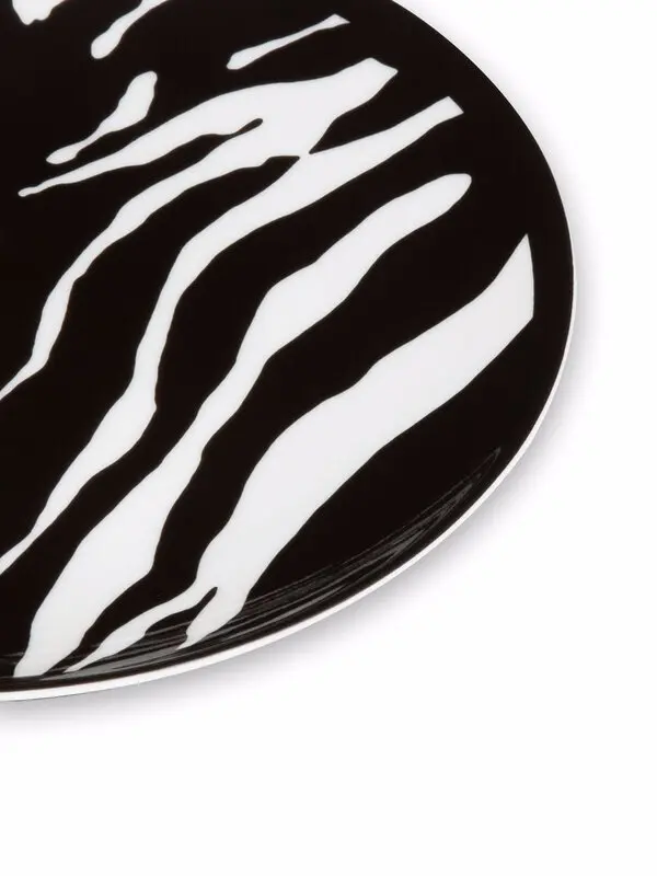 Dolce & Gabbana Zebra-print Porcelain Bread Plates