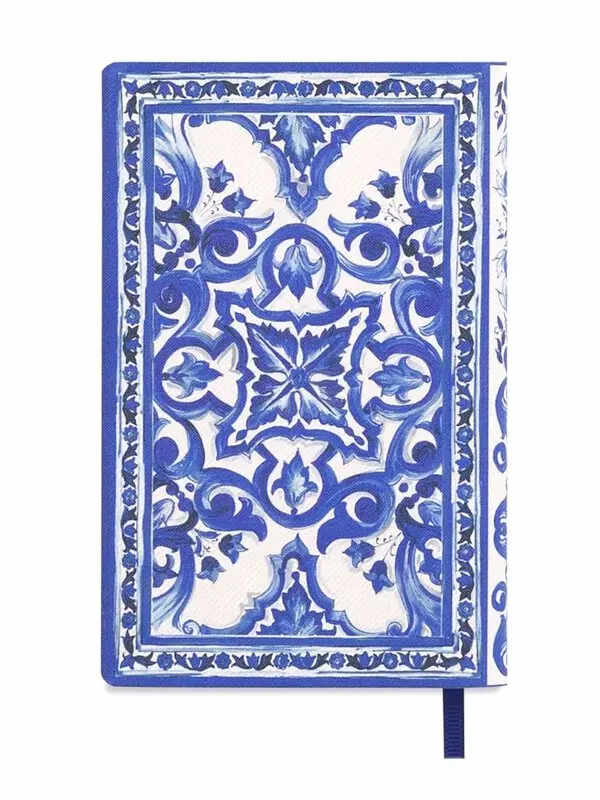 Dolce & Gabbana Small Mediterraneo-print Ruled Notebook