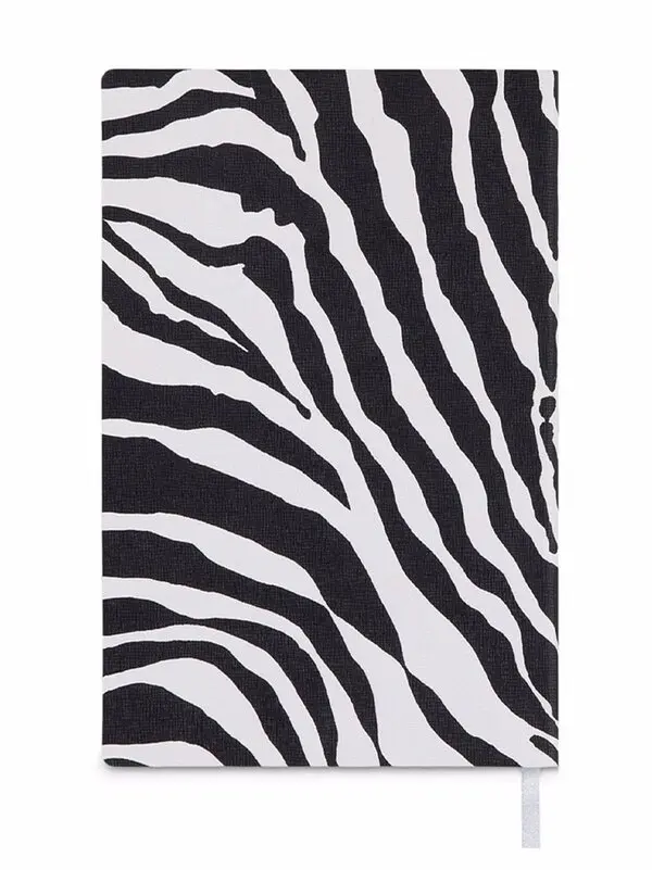 Dolce & Gabbana Small Zebra-print Leather Ruled Notebook