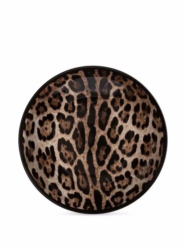 Dolce & Gabbana Leopard-print Porcelain Soup Plates
