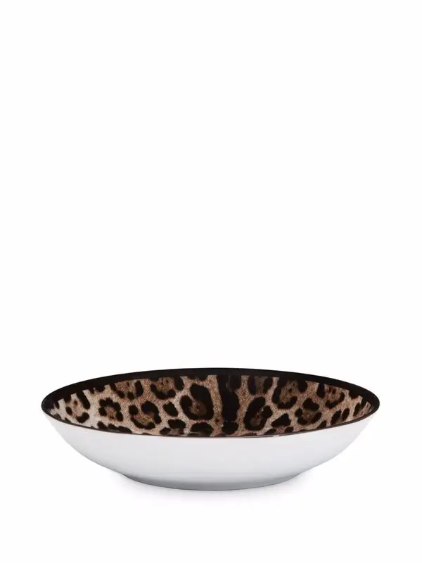 Dolce & Gabbana Leopard-print Porcelain Soup Plates