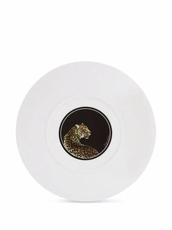 Dolce & Gabbana Leopard-print Porcelain Soup Plates