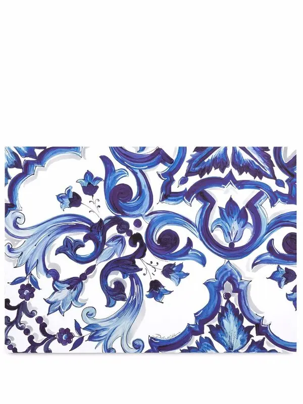 Dolce & Gabbana Mediterraneo-print Placemats - Blue