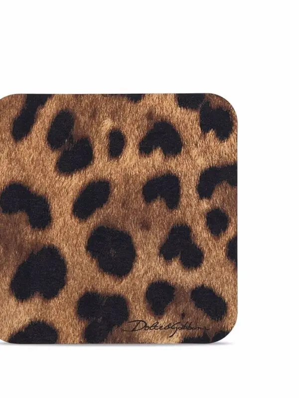 Dolce & Gabbana Leopard-motif Paper Coasters