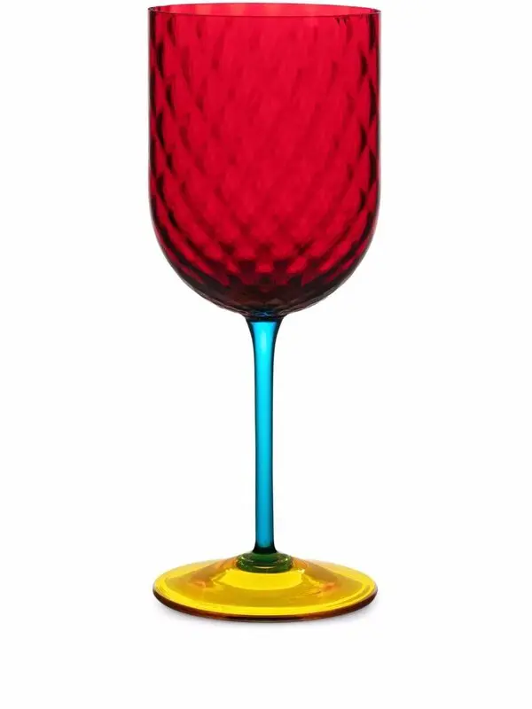 Dolce & Gabbana Murano Wine Glass - Red