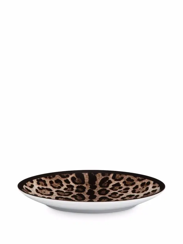Dolce & Gabbana Leopard-print Porcelain Dessert Plates