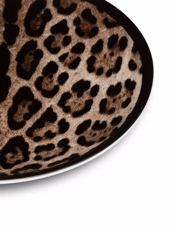 Dolce & Gabbana Leopard-print Porcelain Dessert Plates