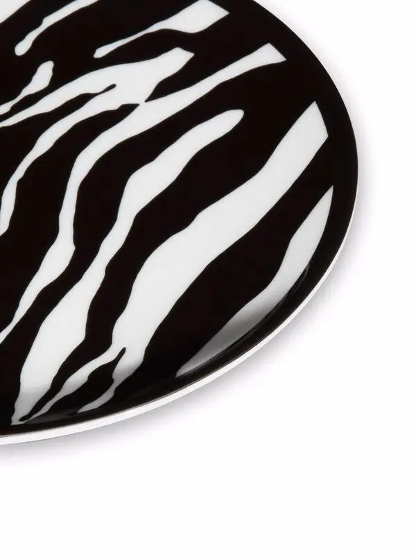 Dolce & Gabbana Zebra-print Porcelain Dessert Plates