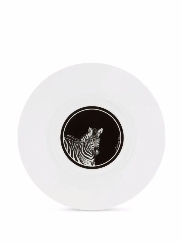 Dolce & Gabbana Zebra-print Porcelain Charger Plate