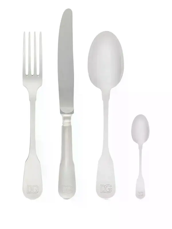 Dolce & Gabbana 4 Piece Cutlery Set - Silver