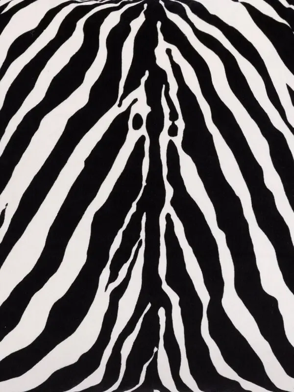 Dolce & Gabbana Medium Zebra-print Velvet Cushion