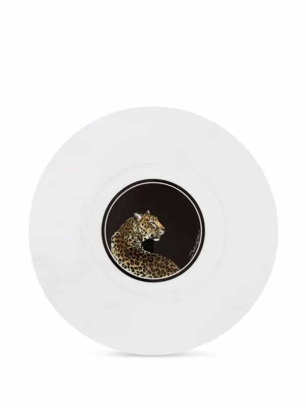 Dolce & Gabbana Leopard-print Porcelain Charger Plate