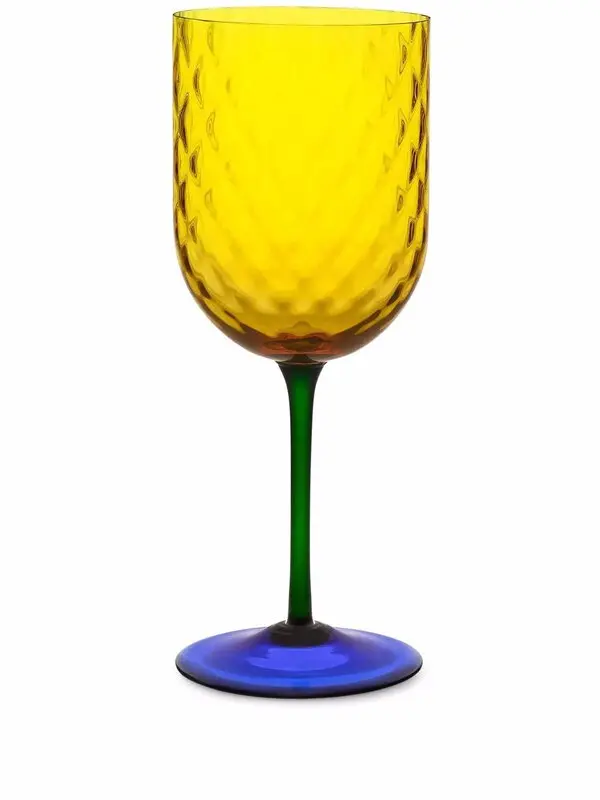 Dolce & Gabbana Murano Wine Glass - Yellow