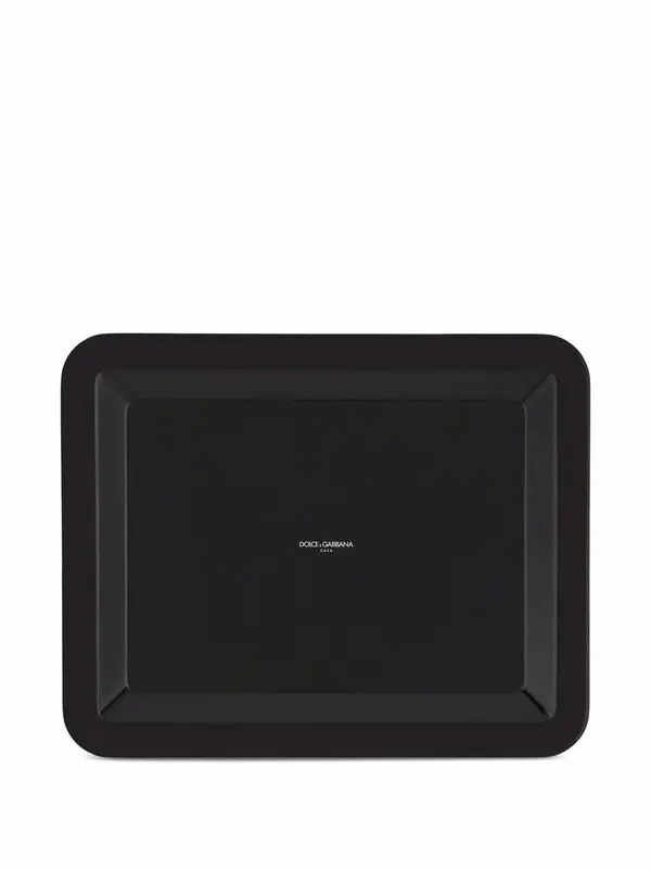 Dolce & Gabbana Medium Zebra-print Wood Tray
