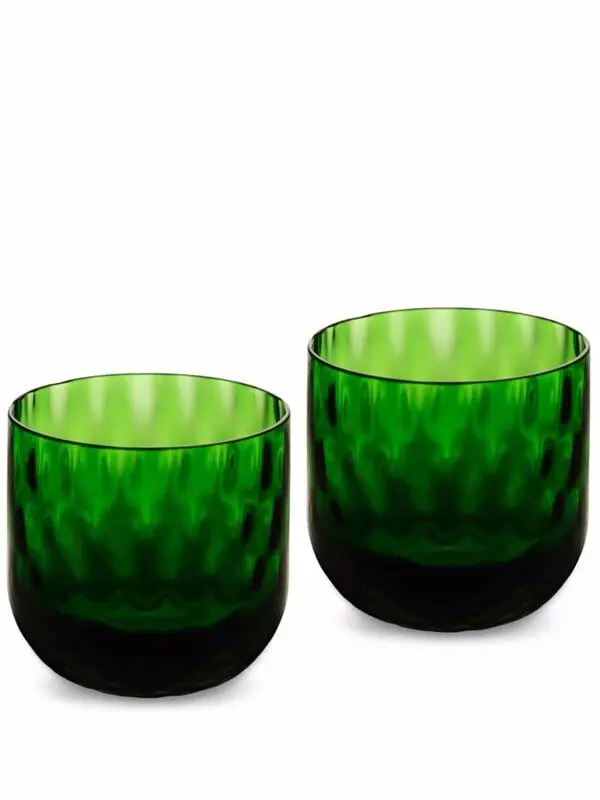 Dolce & Gabbana Hand-blown Murano Shot Glasses - Green