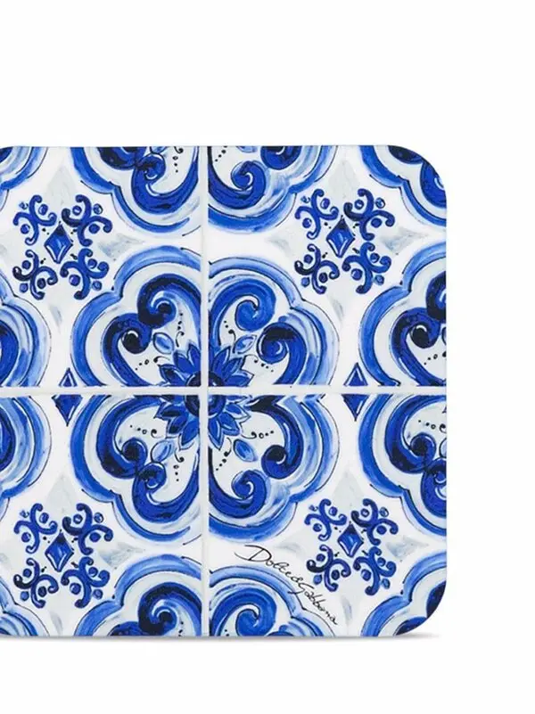 Dolce & Gabbana Blu Mediterraneo Printed Coasters