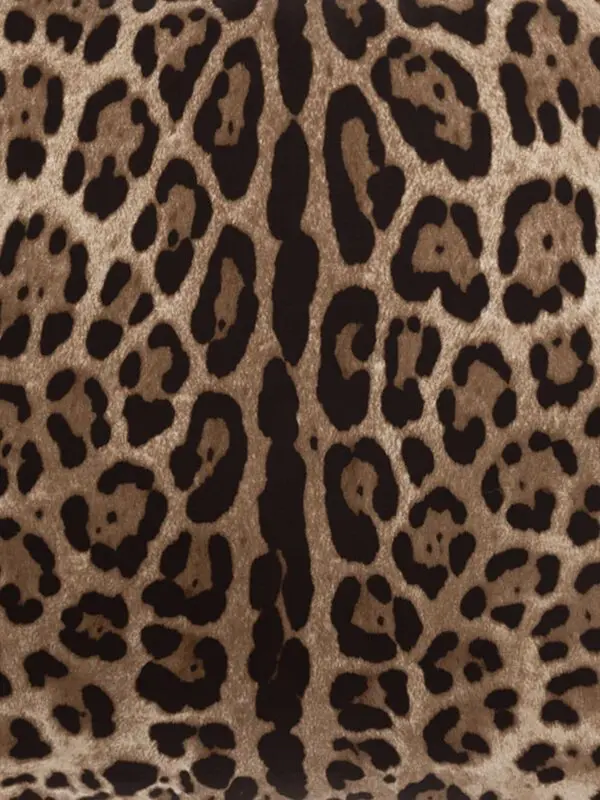 Dolce & Gabbana Leopard-print Silk Twill Cushion - Brown