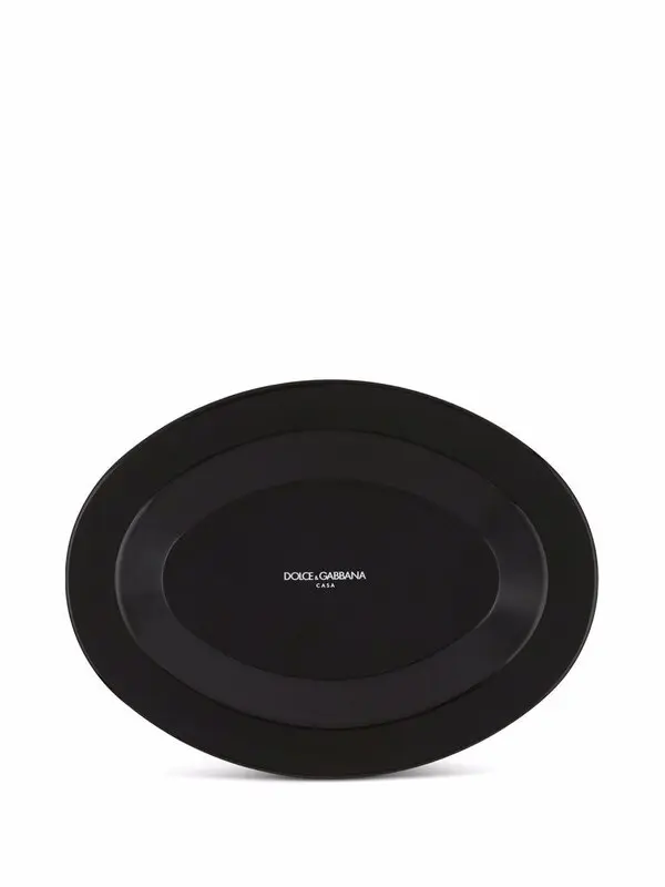 Dolce & Gabbana Zebra-print Wooden Tray