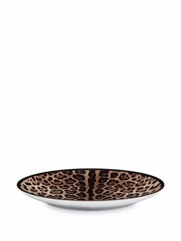Dolce & Gabbana Leopard-print Porcelain Dinner Plates