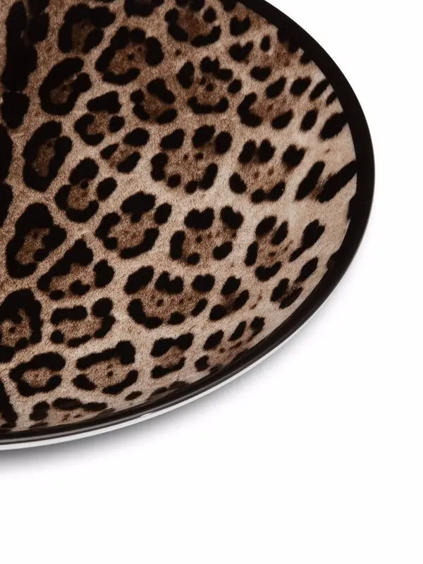 Dolce & Gabbana Leopard-print Porcelain Dinner Plates