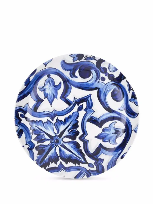 Dolce & Gabbana Blu Mediterraneo Porcelain Dessert Plate - White