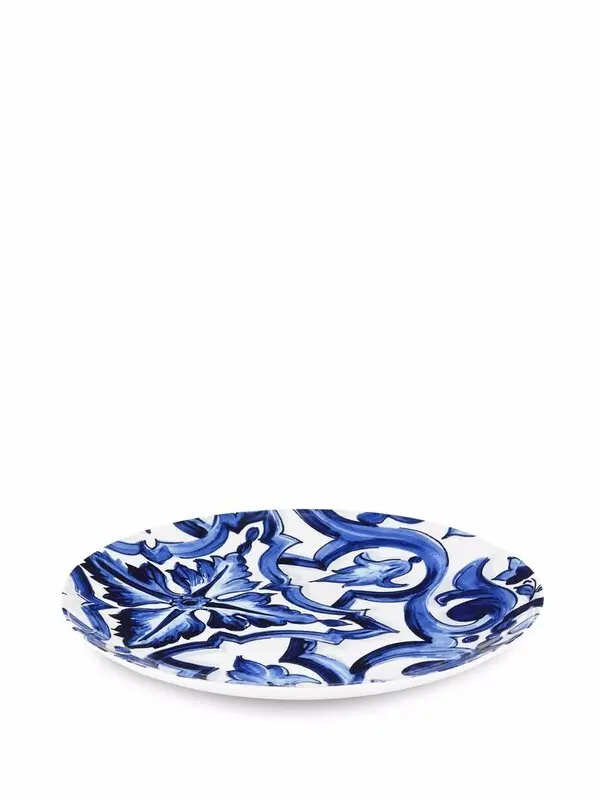 Dolce & Gabbana Blu Mediterraneo Porcelain Dessert Plate - White