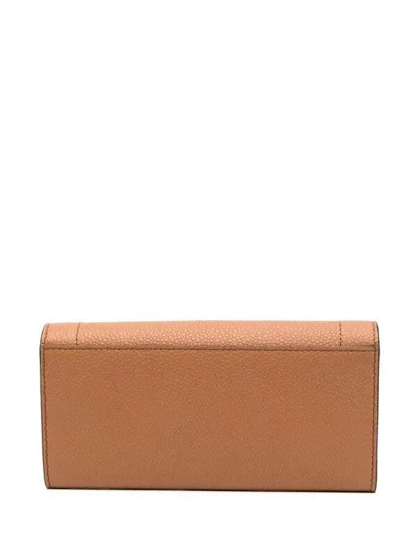 LANCEL Pebbled-leather Purse - Neutrals
