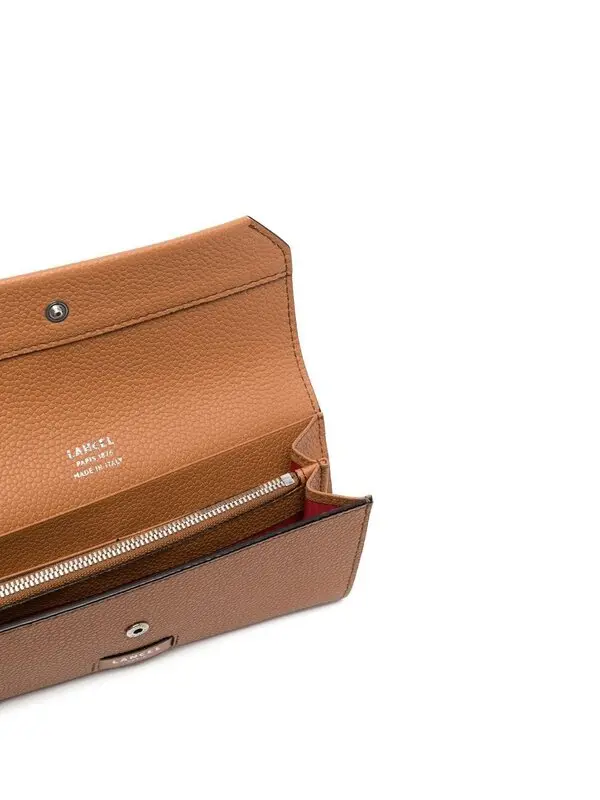 LANCEL Pebbled-leather Purse - Neutrals