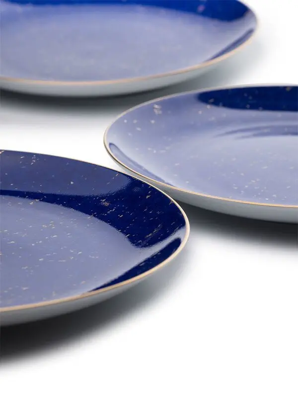 L'Objet Set Of 4 Lapis Dessert Plates