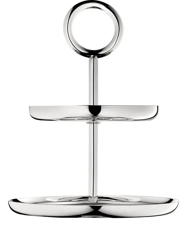 Christofle Vertigo Two-tier Pastry Stand - Silver