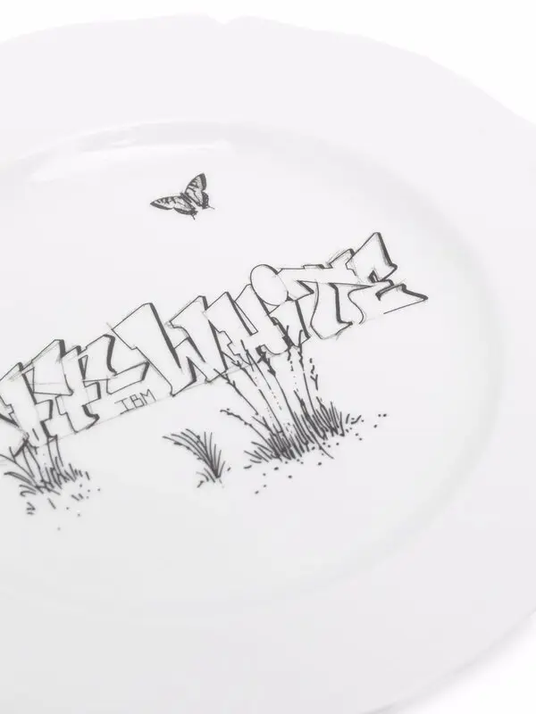 Off-White X Ginori 1735 Logo-print Dessert Plate