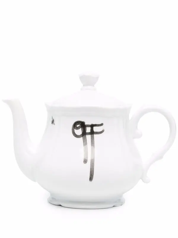 Off-White X Ginori 1735 Logo-print Teapot - White