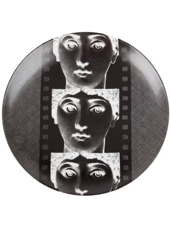 FORNASETTI Plate - Black