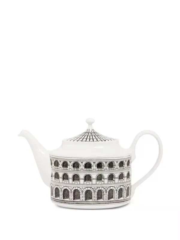FORNASETTI Architettura Tea Pot - White