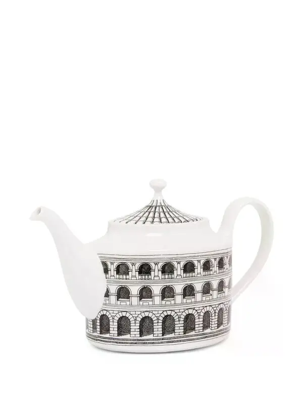 FORNASETTI Architettura Tea Pot - White