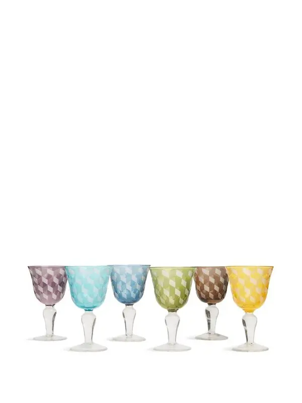 POLSPOTTEN Blocks Wine Glasses