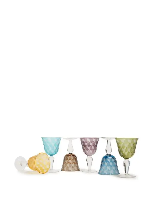 POLSPOTTEN Blocks Wine Glasses