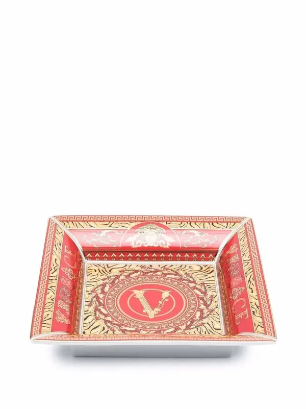 Versace Virtus Holiday Square Plate
