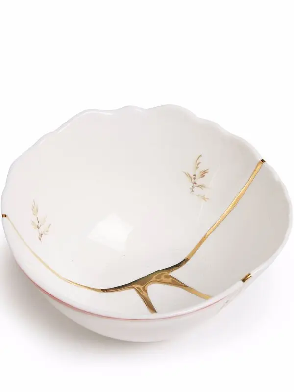 SELETTI Kintsugi Fruit Bowl - White