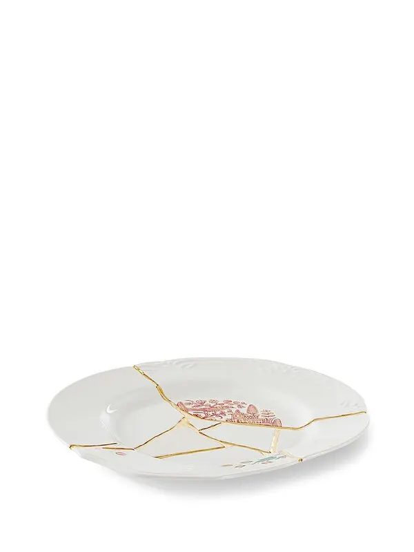 SELETTI Kintsugi No. 1 Dinner Plate - White