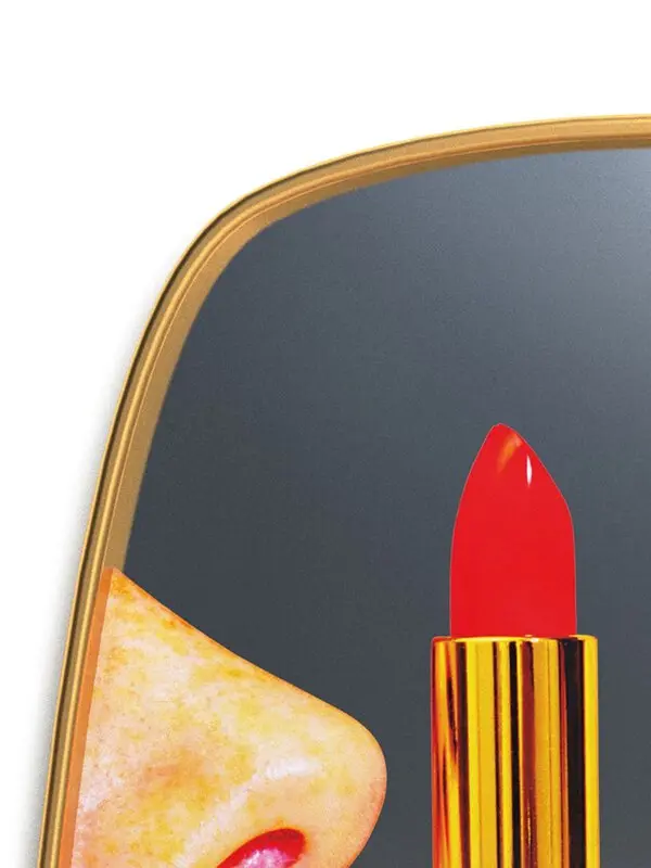 SELETTI Tongue Toiletpaper Mirror - Gold