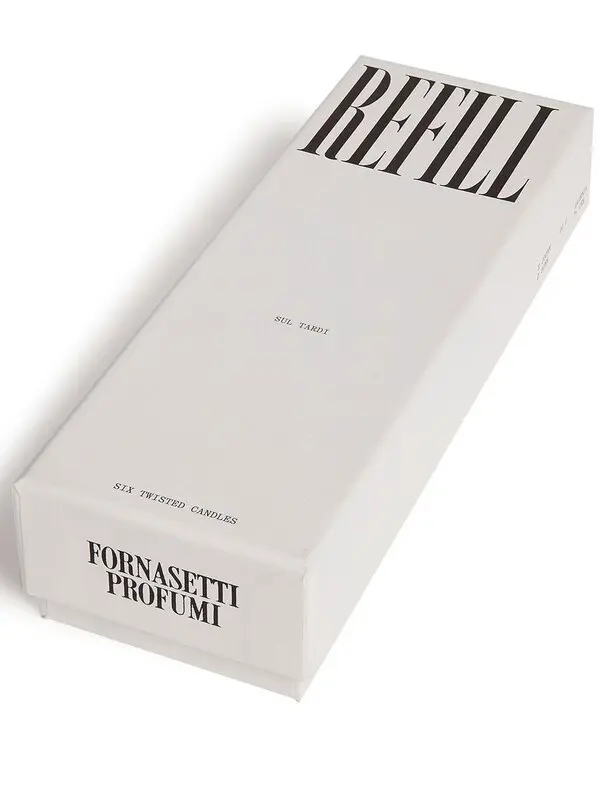 FORNASETTI Refill Twisted Candles - White