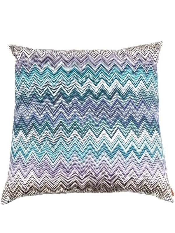 Missoni Chevron-print Square Cushion - White