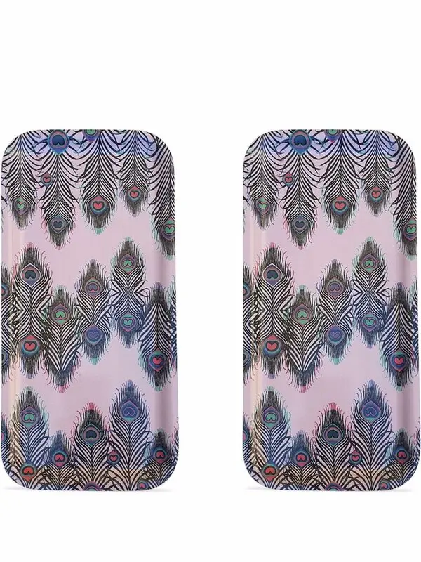 LES-OTTOMANS X Matthew Williamson Peacock Tray Set - Multicolour