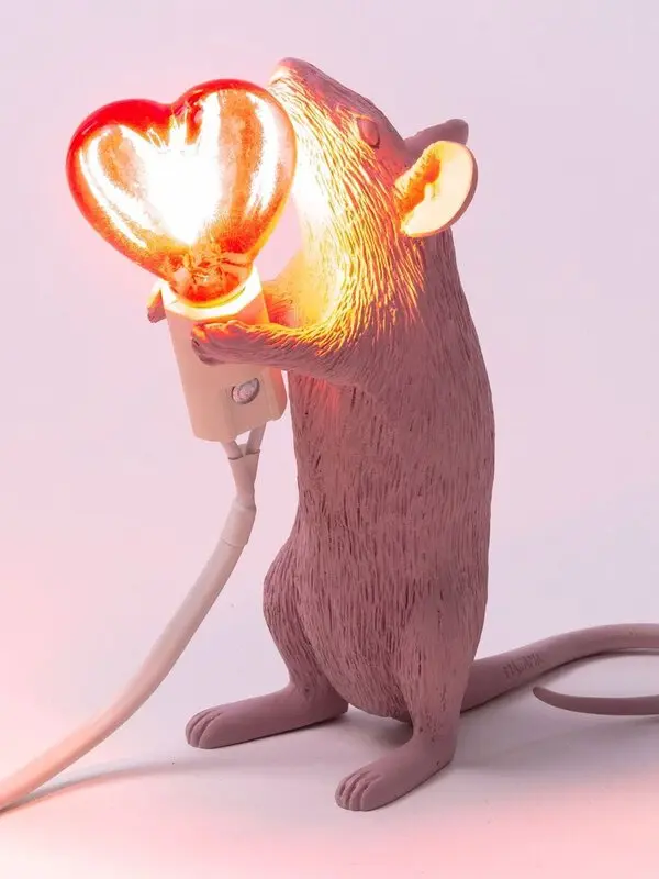 SELETTI Mouse 'valentine's Day' Lamp